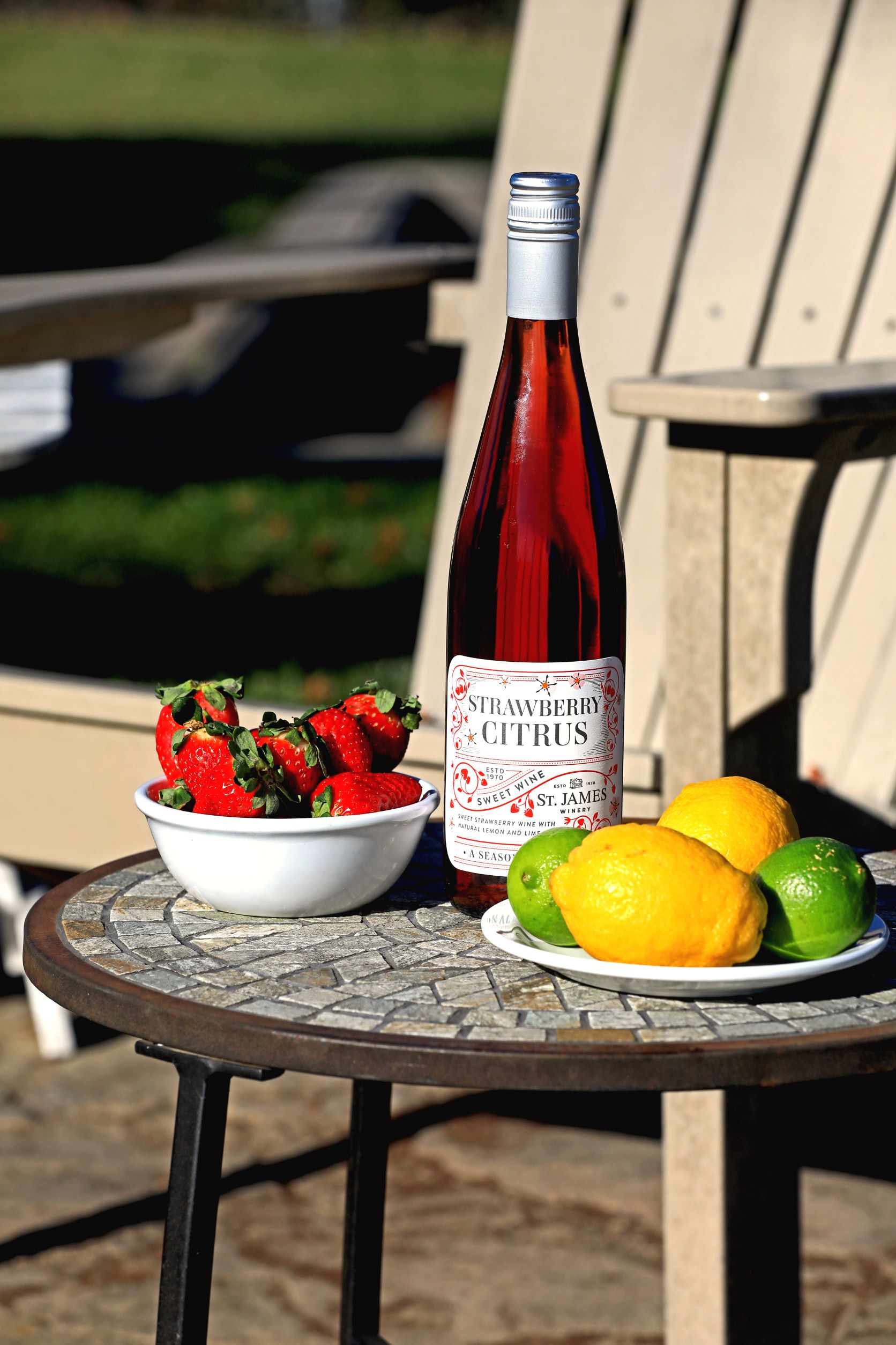 Strawberry Citrus Wine - St. James Winery